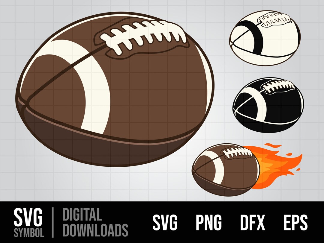 Football SVG Football Fire SVG Football Laces Svg Football - Etsy
