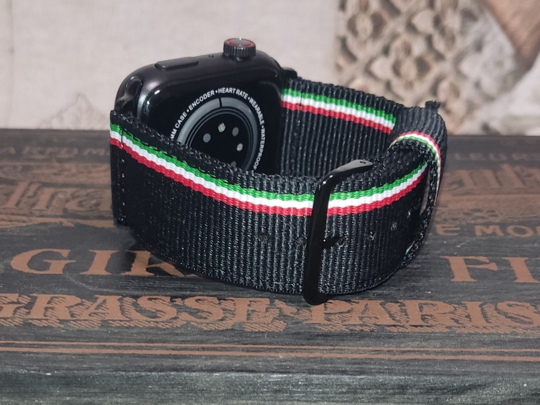 Italy Flag Nylon Apple Watch Strap Iwatch 49mm 45mm 44mm 42mm - Etsy