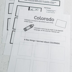 Colorado Worksheets and Unit Study - Etsy
