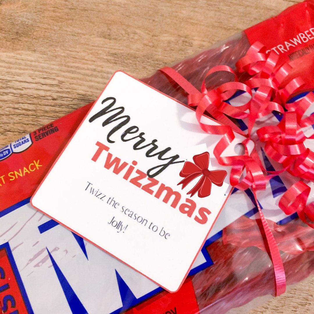 Merry Twizzmas Gift Tag Instant Download - Etsy