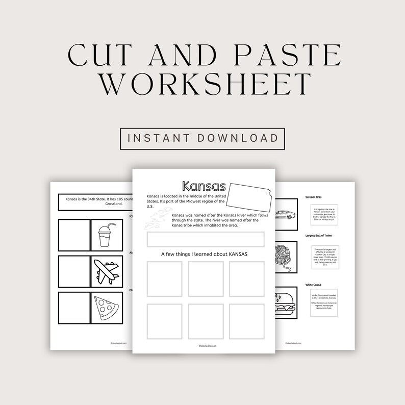 USA Midwest States Geography Worksheets and Lesson Plans for Homeschool ...