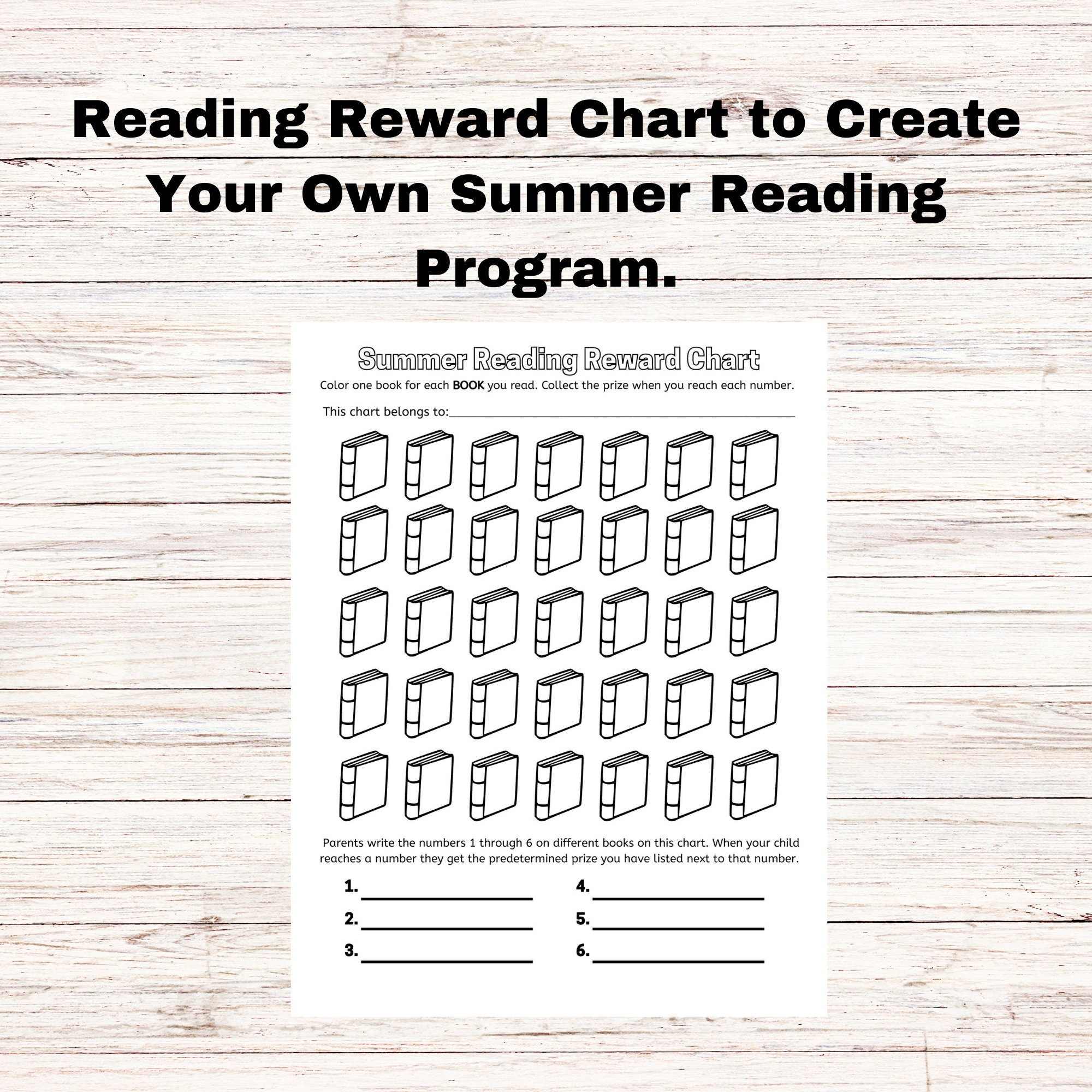 Kids Summer Reading Printable for Kids, Summer Reading Challenge ...