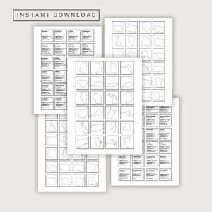 50 States Flashcards | Fast Fact Cards | United States Matching Game ...