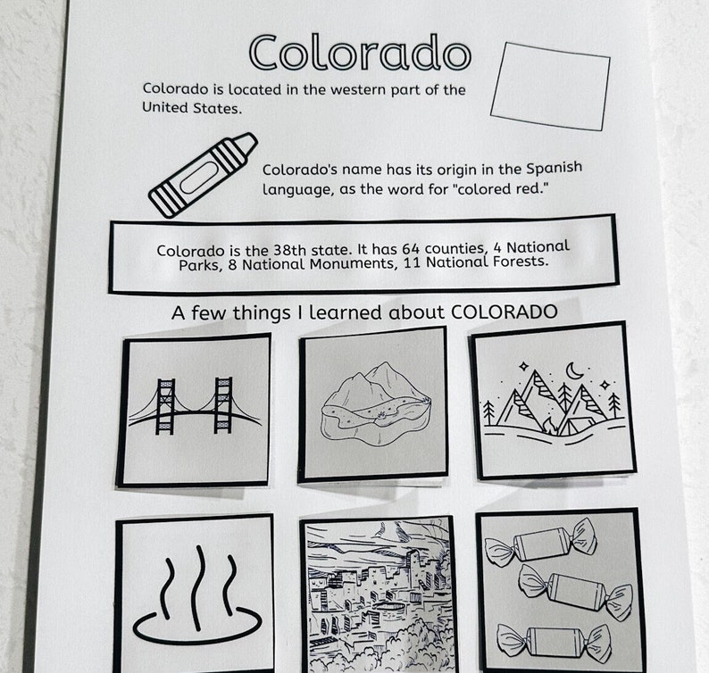 Colorado Worksheets and Unit Study - Etsy