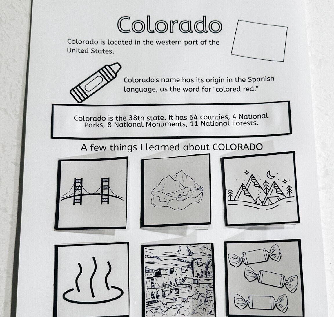 Colorado Worksheets and Unit Study - Etsy
