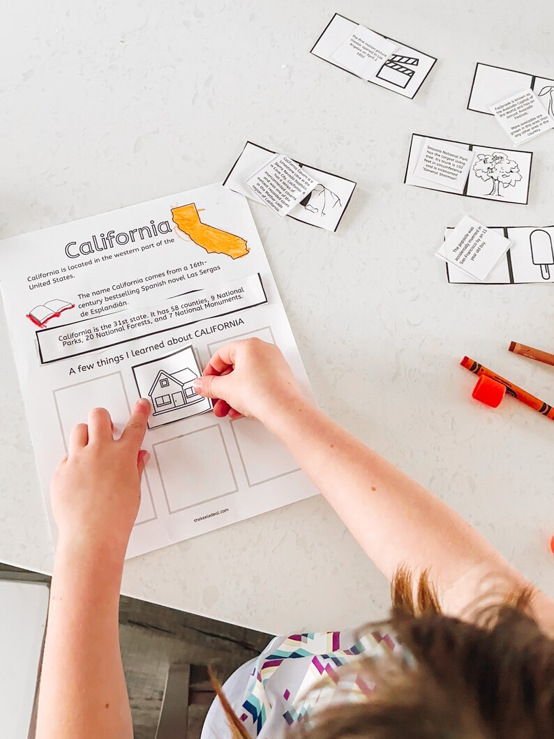California Worksheets and Unit Study - Etsy