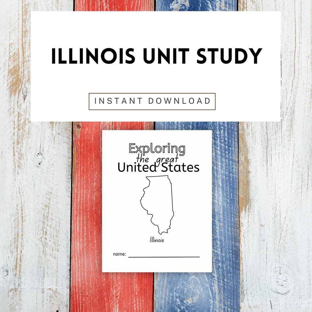 Illinois Worksheets and Unit Study - Etsy