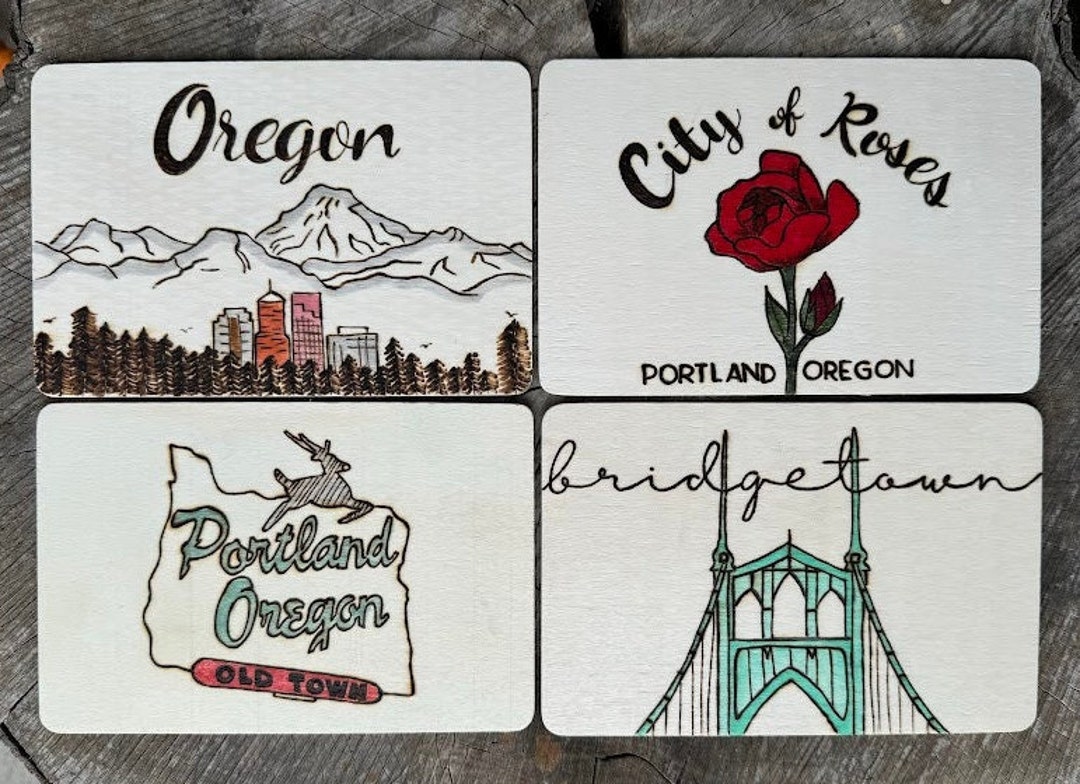Oregon Postcards (wood) - Etsy