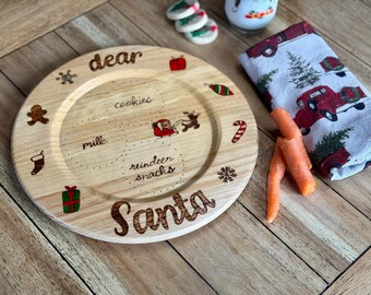 Dear Santa Plate - Etsy