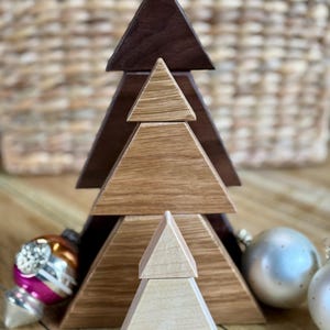 Wooden Tree Decor Set of 3 - Etsy