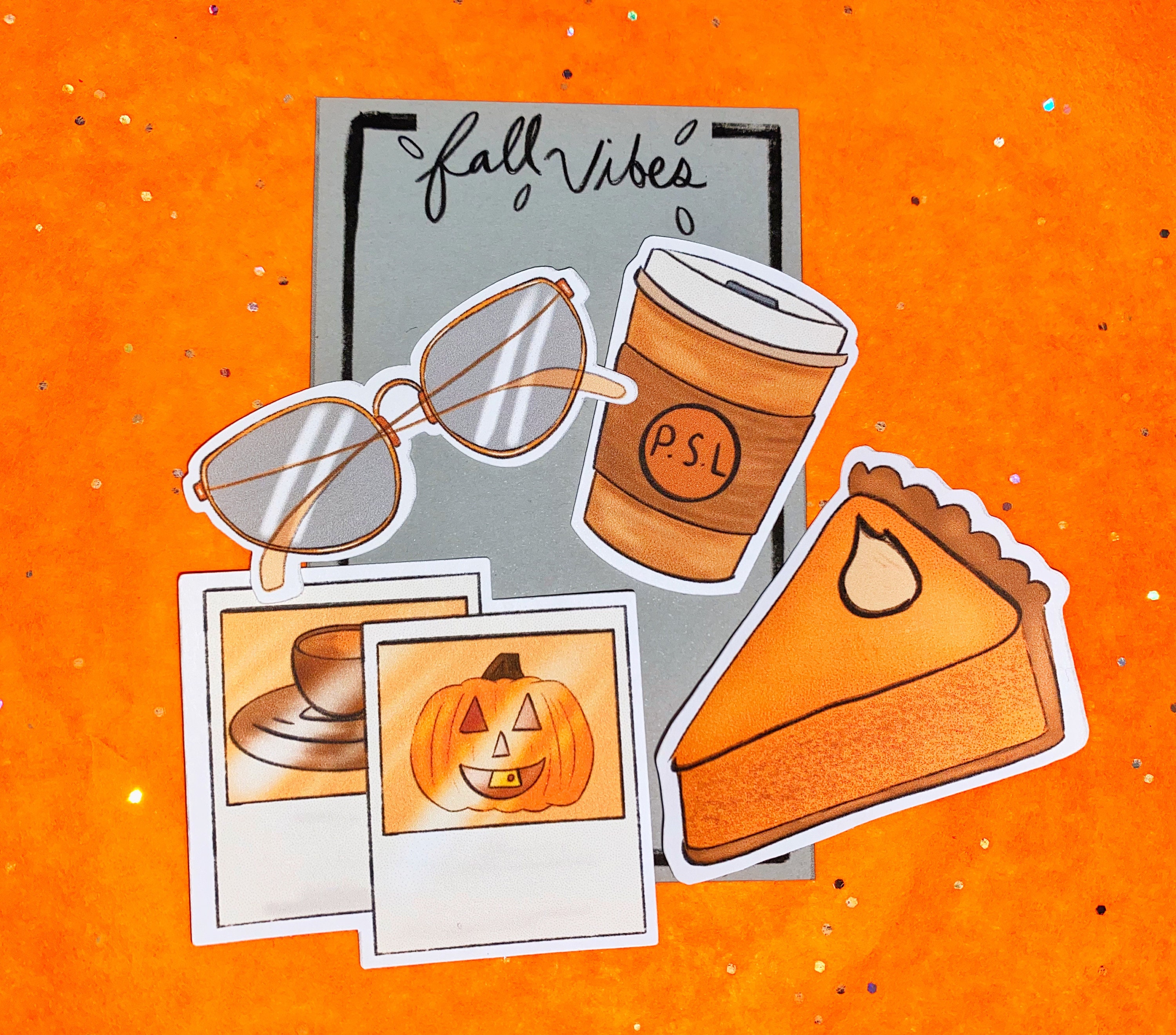 Fall Vibes 4 Sticker Packs - Etsy