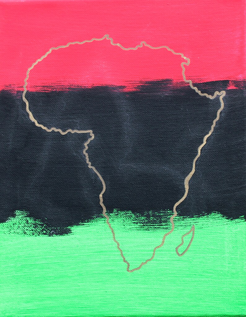 Pan African Painting (8x10 Canvas) - Etsy