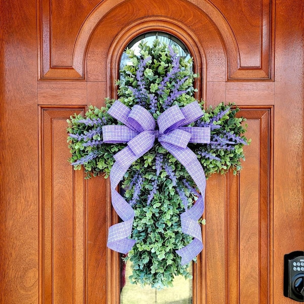 Easter Cross Wreath - Etsy