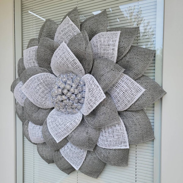 Summer Burlap Wreath - Etsy