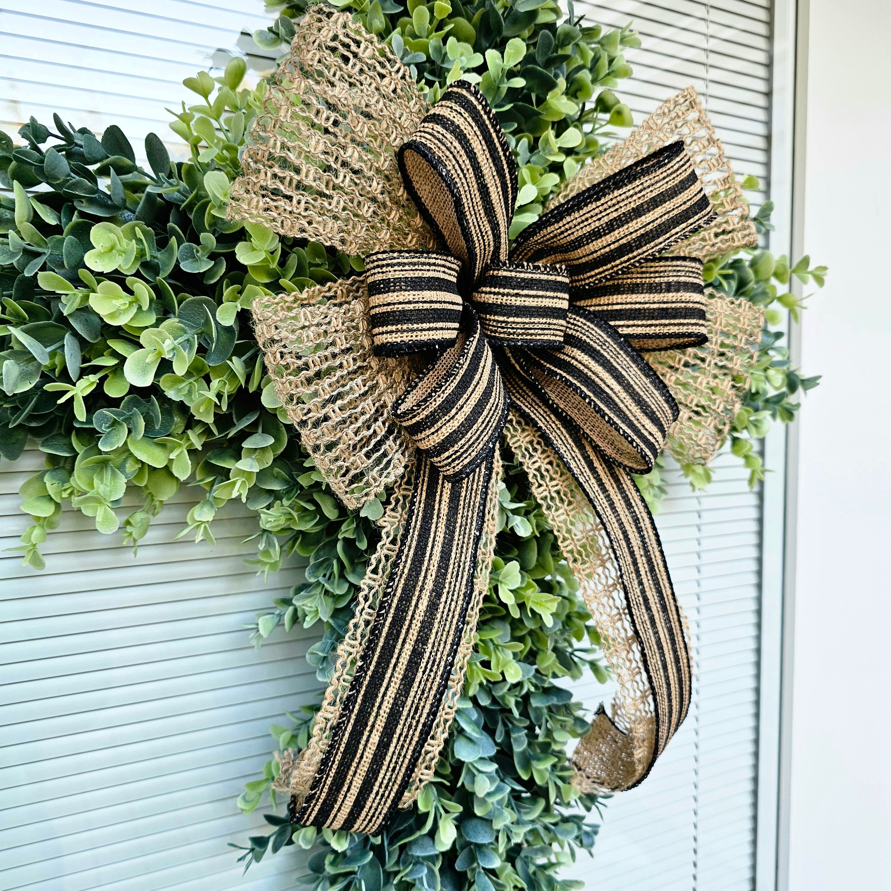 EASTER CROSS WREATH for Front Door, Double Door Wreaths, Memorial, Year ...