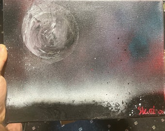 Spray Paint Moon - Etsy