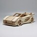 Racing Sport Car With Windbreaker Handmade Organic Wooden Toy Art ...