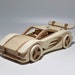 Racing Sport Car With Windbreaker Handmade Organic Wooden Toy Art ...