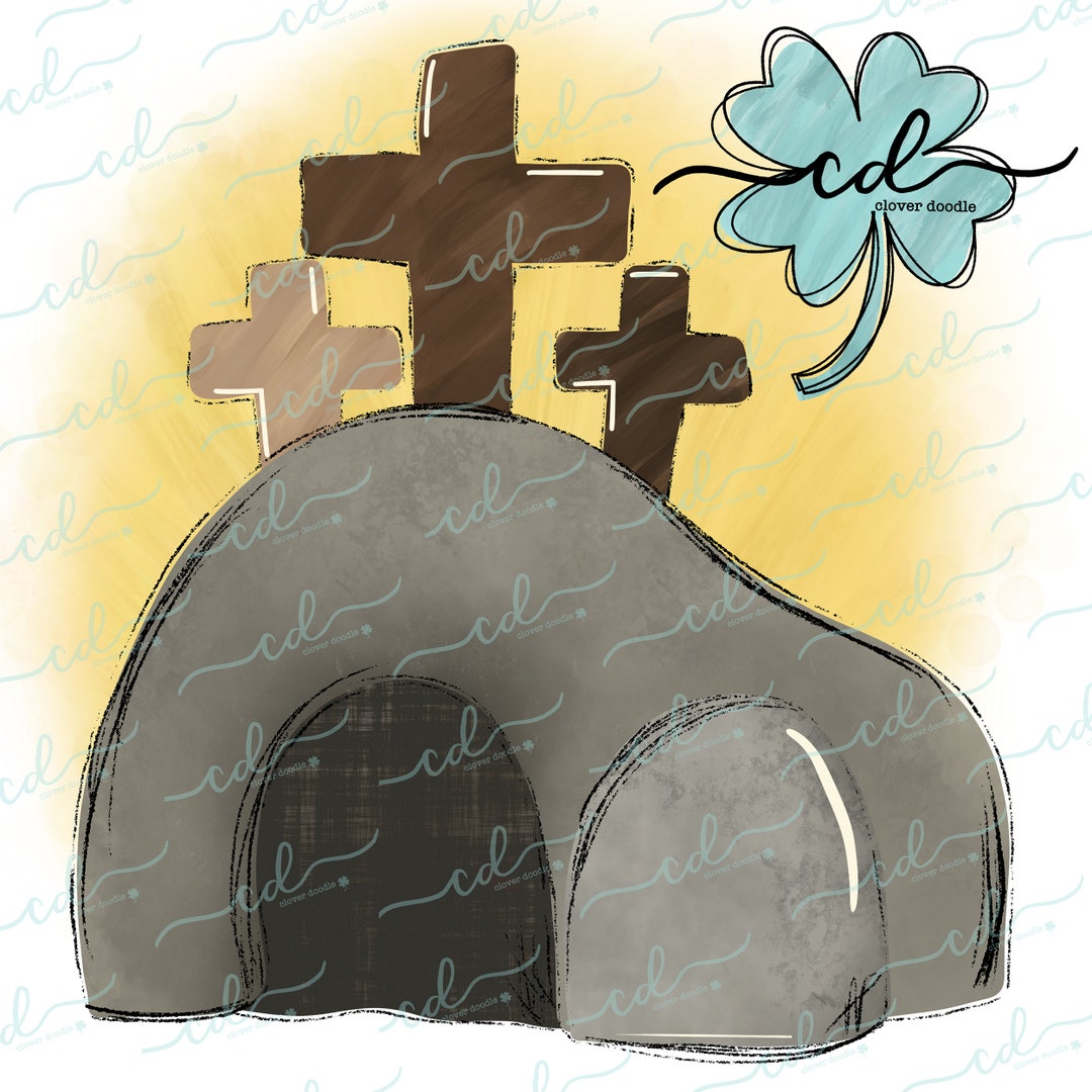 Easter Tomb Scene - CD - PNG, Digital Download for Sublimation and ...