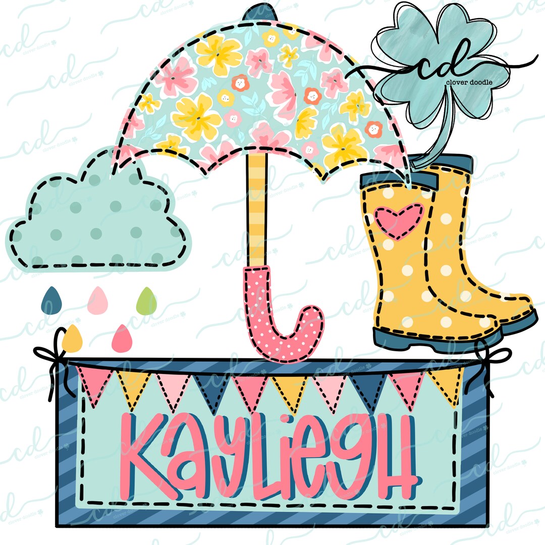 Spring Rainy Day Trio- Girl - CD - PNG, Digital Download for ...