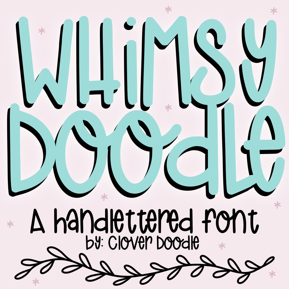 Whimsy Doodle OTF Hand-lettered Font - CD - Digital Download for ...