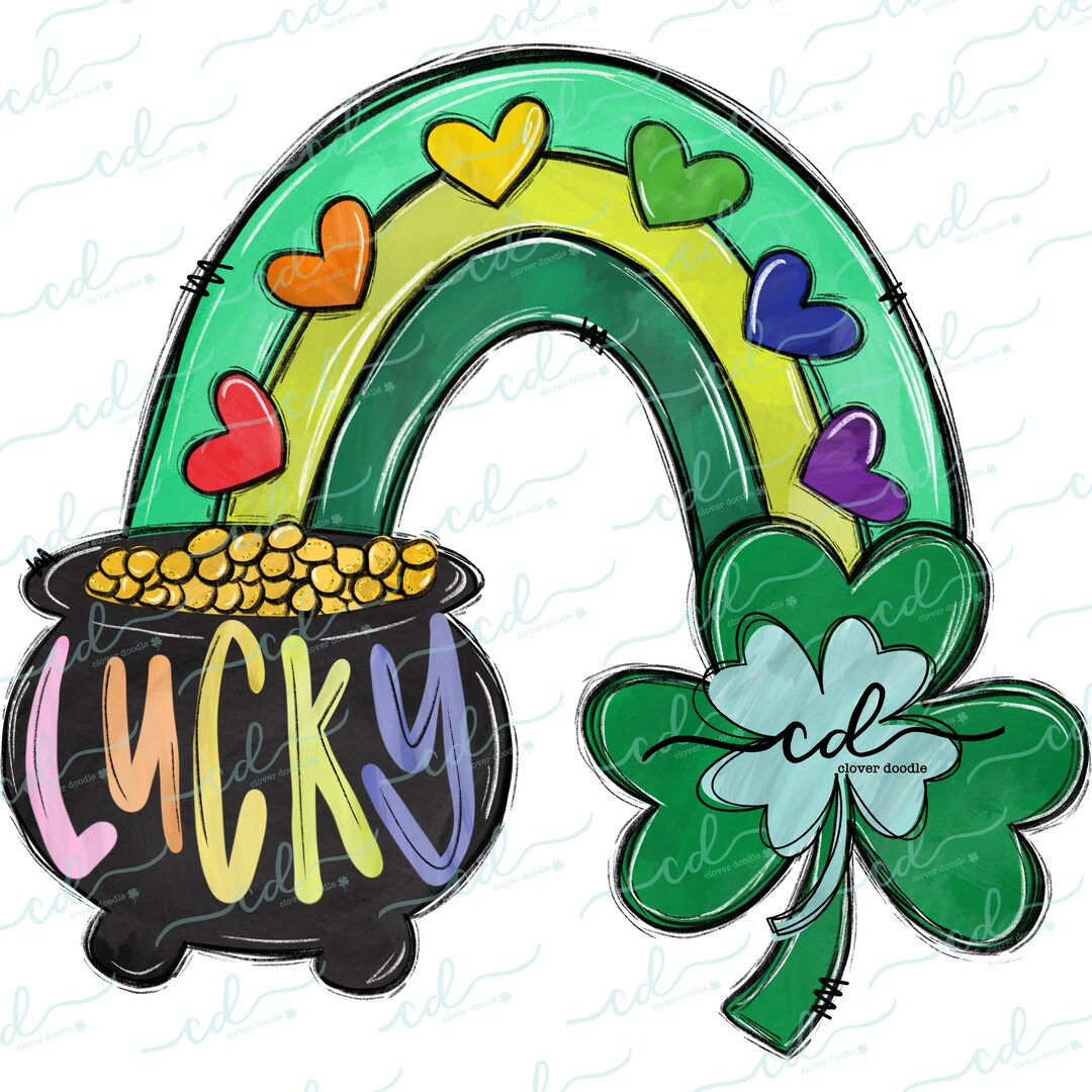 Lucky Rainbow- St. Patrick's Day- CD - PNG, Digital Download for ...