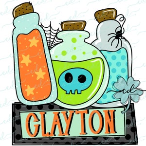 Halloween Potions- Boy- CD - PNG, Digital Download for Sublimation and ...