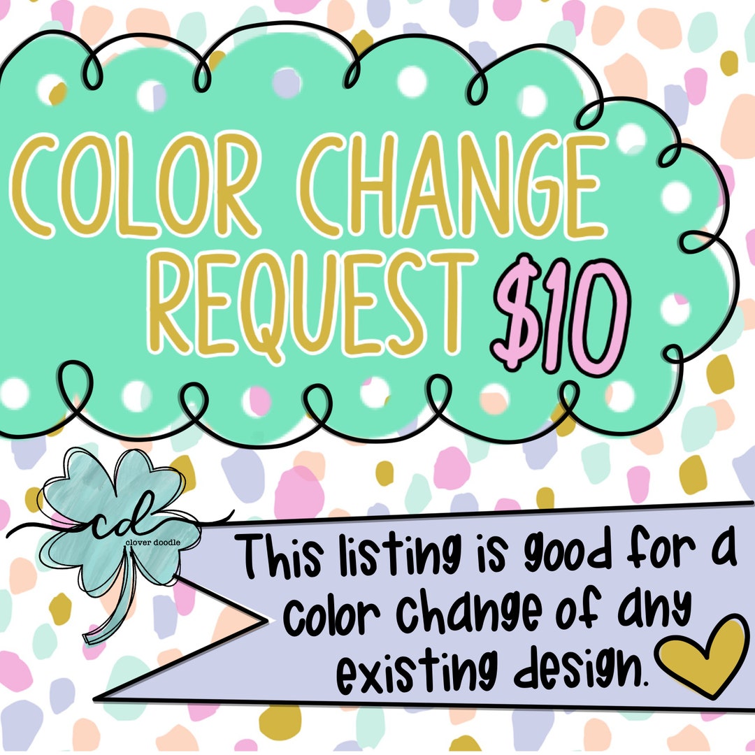 Color Change Request CD PNG, Digital Download for Sublimation and ...