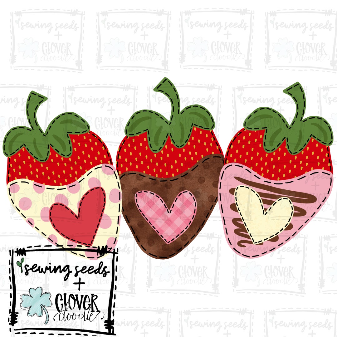 Chocolate Covered Strawberry Trio - SS+CD - PNG, Digital Download for ...