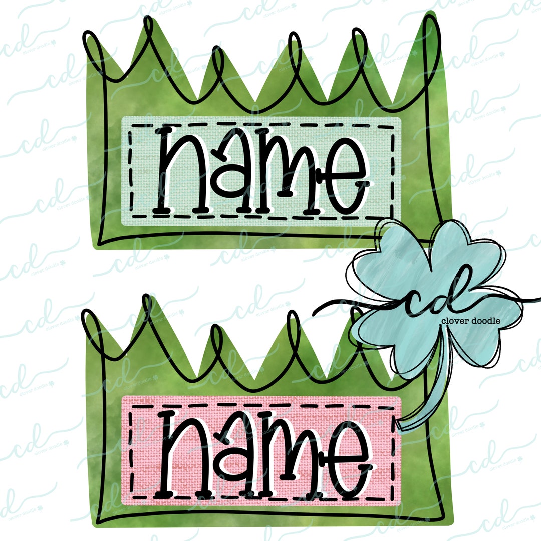 Grass Nameplate Bundle- Pink+blue - CD - Faux Applique PNG, Digital ...