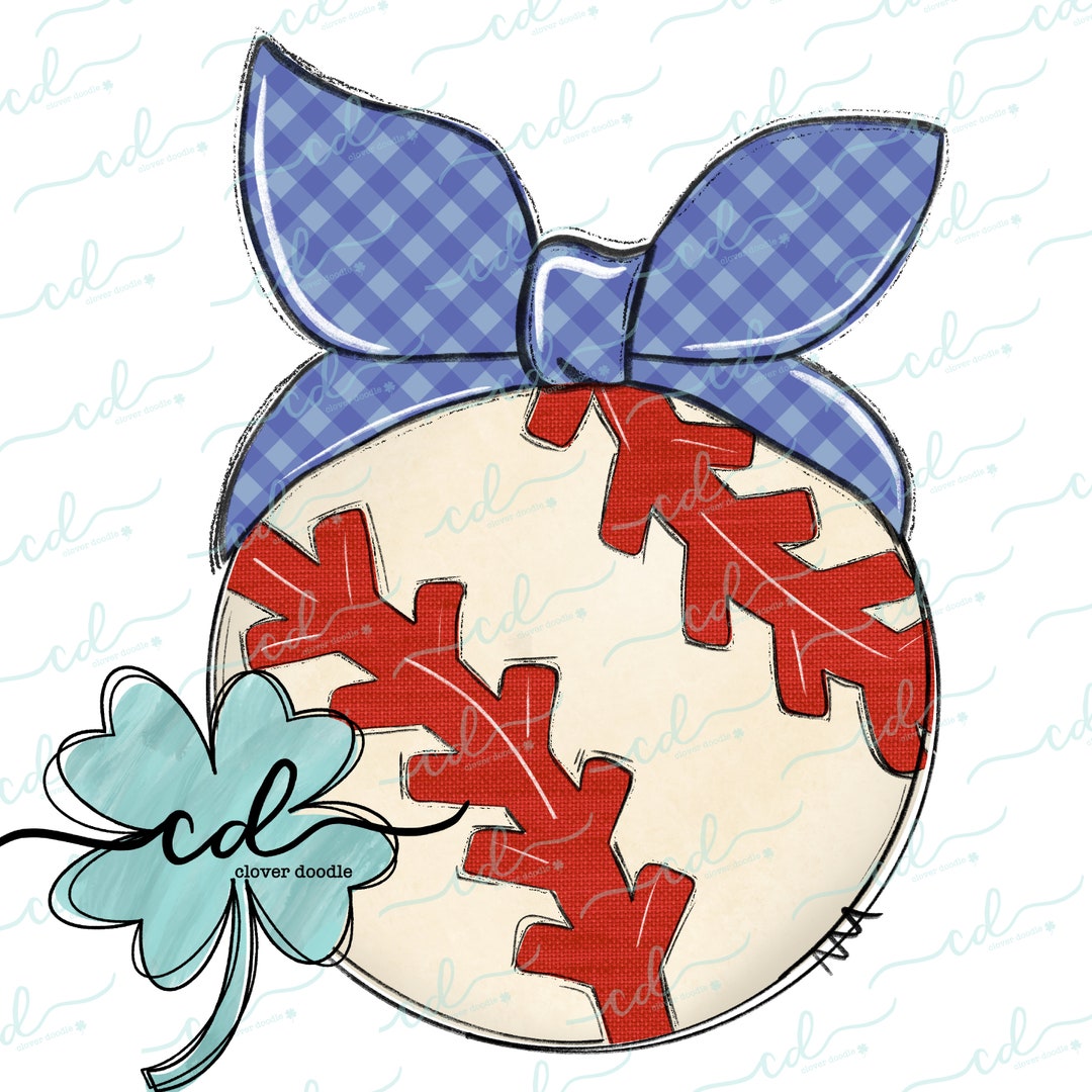 Baseball W/gingham Bandana - CD - PNG, Digital Download for Sublimation ...