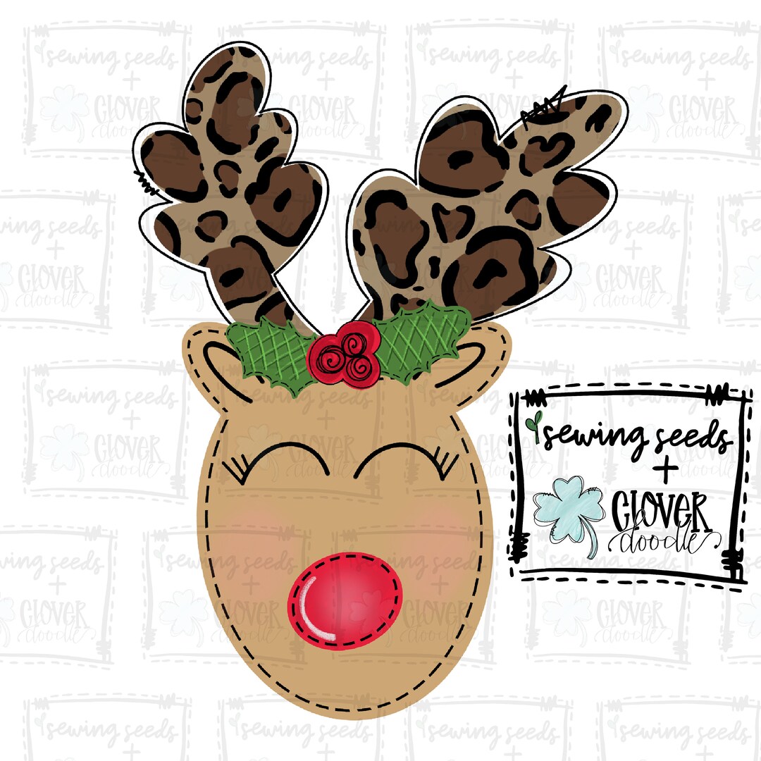 Christmas Reindeer Girl - SS+CD - PNG, Digital Download for Sublimation ...