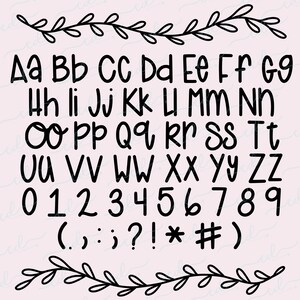 Whimsy Doodle OTF Hand-lettered Font - CD - Digital Download for ...