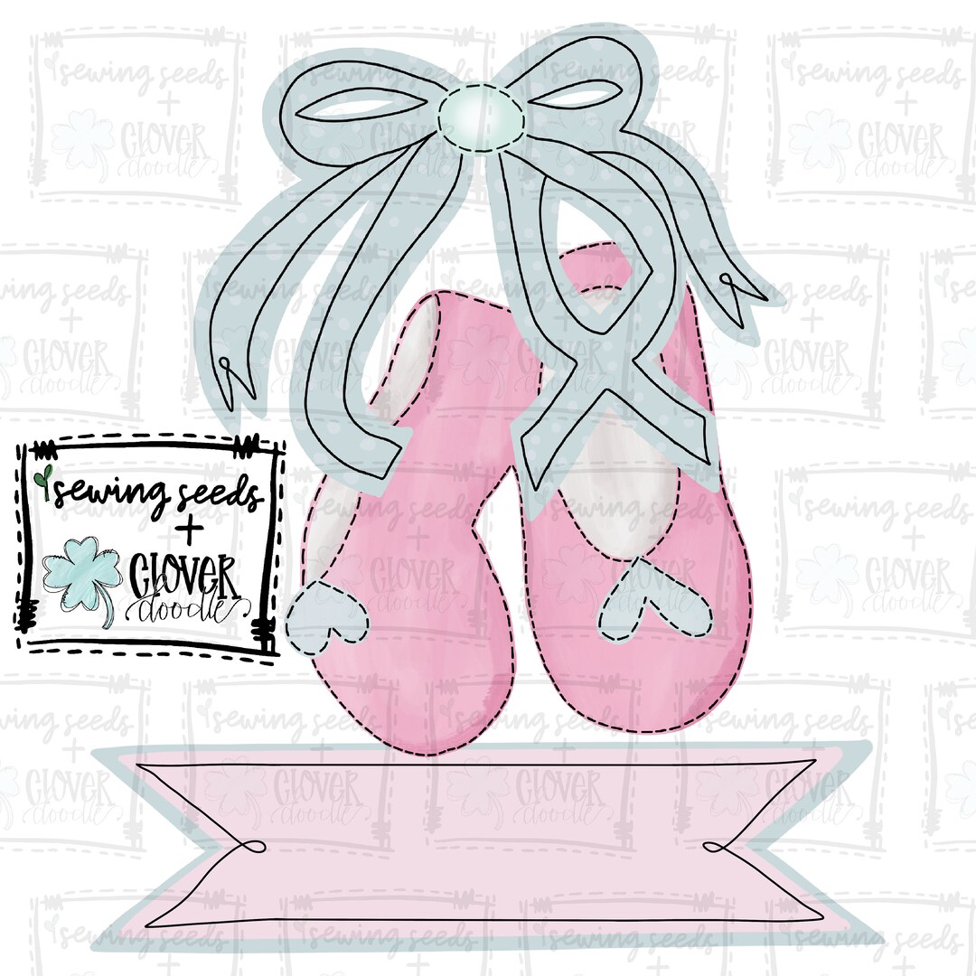 Ballerina Slippers W/nameplate - SS+CD - PNG, Digital Download for ...