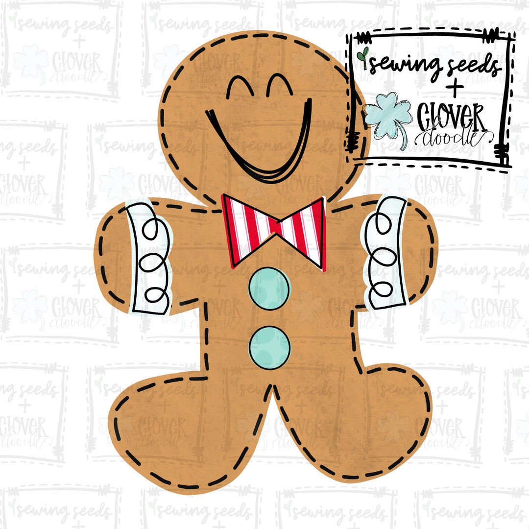 Christmas Gingerbread Man - SS+CD - PNG, Digital Download for ...