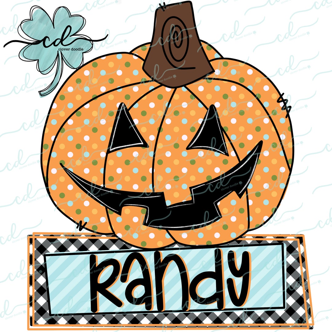 Jack-o-lantern W/nameplate- CD - PNG, Digital Download for Sublimation ...