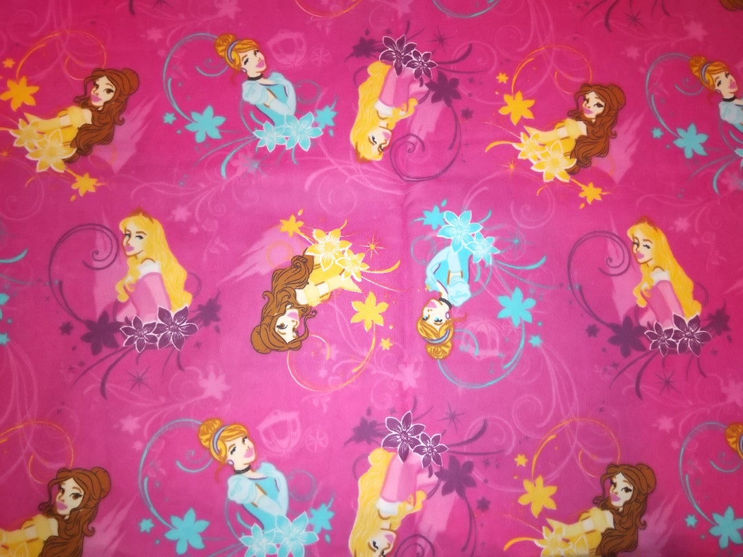 Disney Princesses Fabric Cinderella Fabric Aurora Fabric Belle Fabric ...