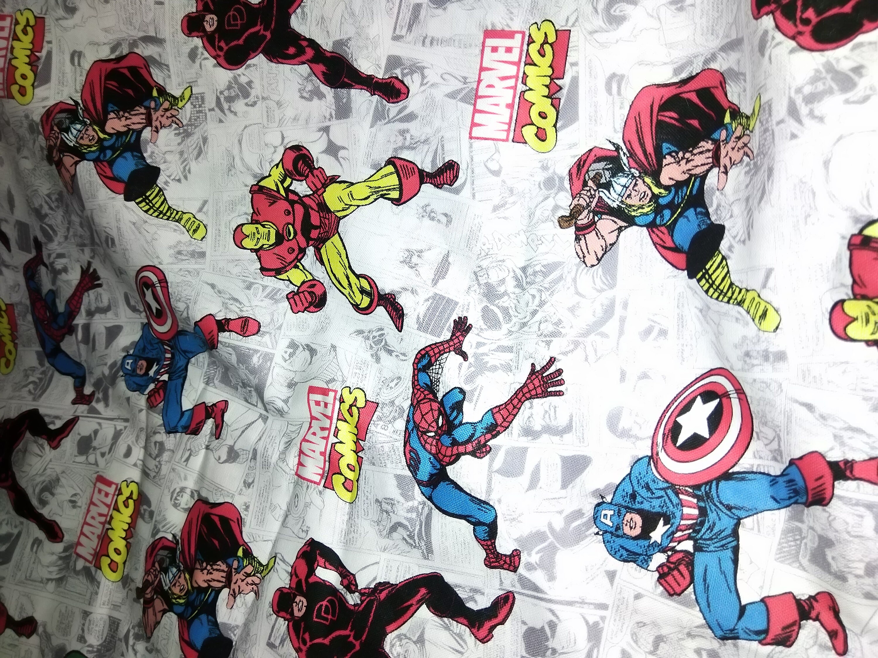 Marvel Comics Fabric Fat Quarter, Half Yard, Yard Avengers Fabric ...