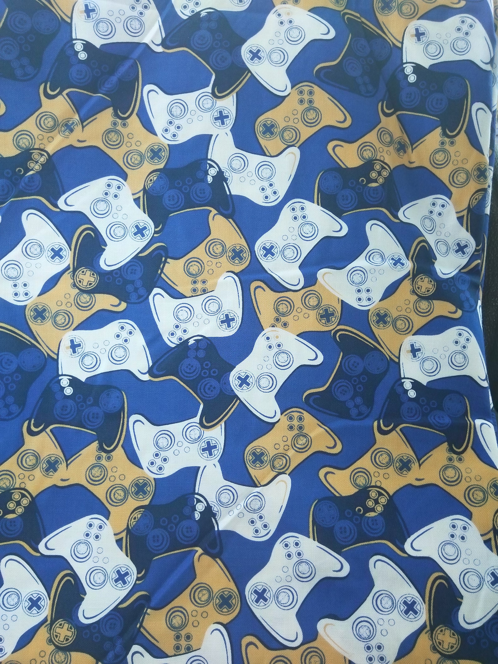 Gamer Video Game Fabric Xbox Fat Quarter, Half Yard, Yard Play Station ...