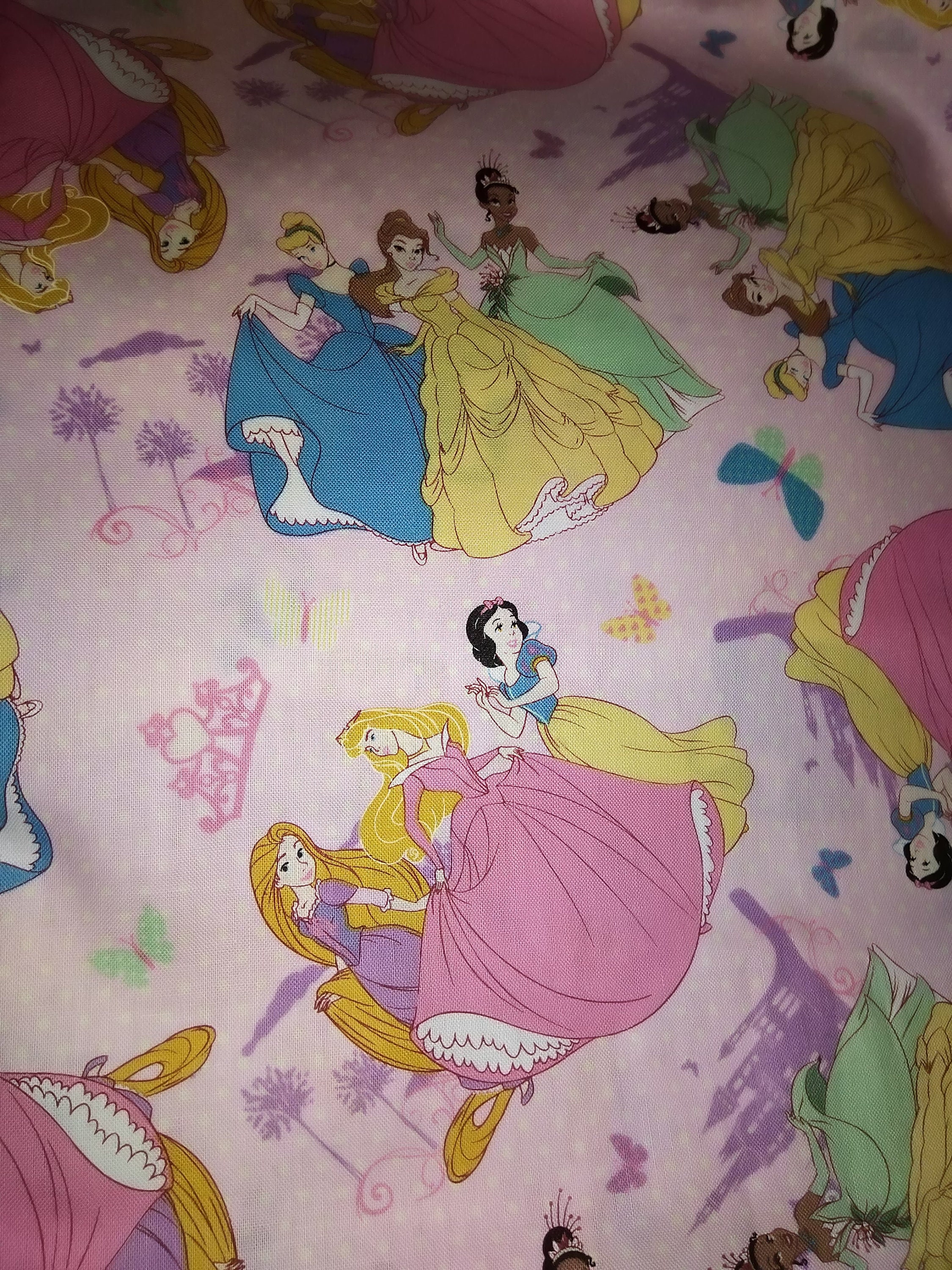 Buy Disney Princesses Fabric Snow White Fabric Tangled Fabric Rapunzel ...