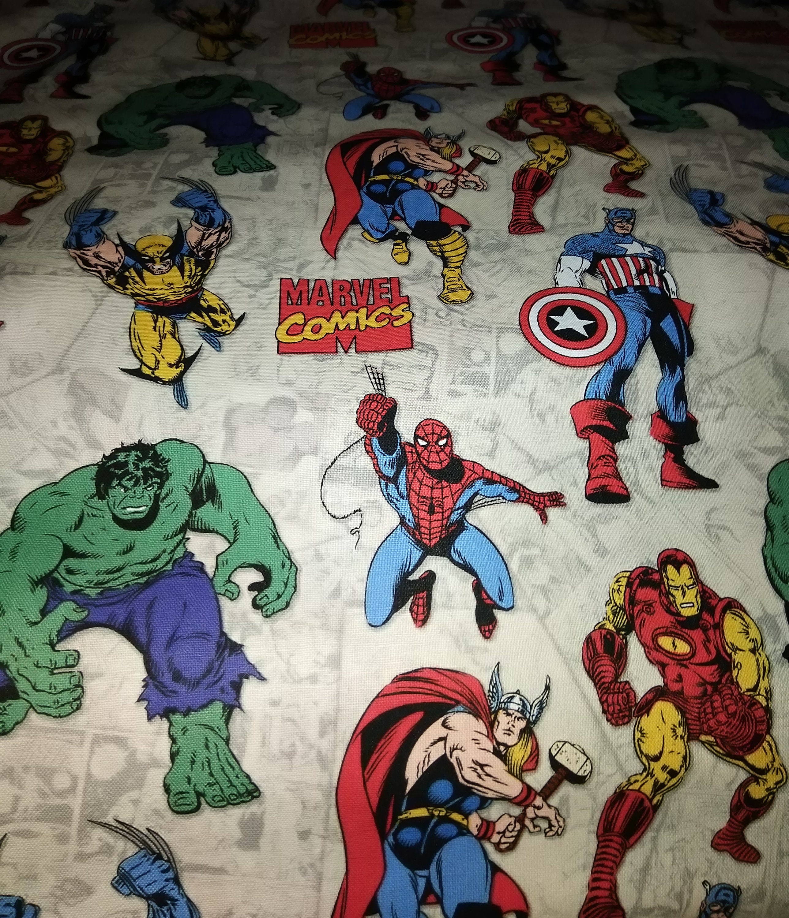 Marvel Comics Avengers Fabric Fat Quarter, Half Yard, Yard Avengers ...