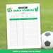 Soccer Snack Schedule Sign up Sheet, Snack Volunteer Sheet for Soccer ...
