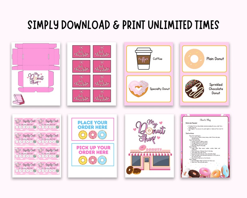 Donut Shop Dramatic Play Pretend Play Donut Shop Homeschool Dramatic