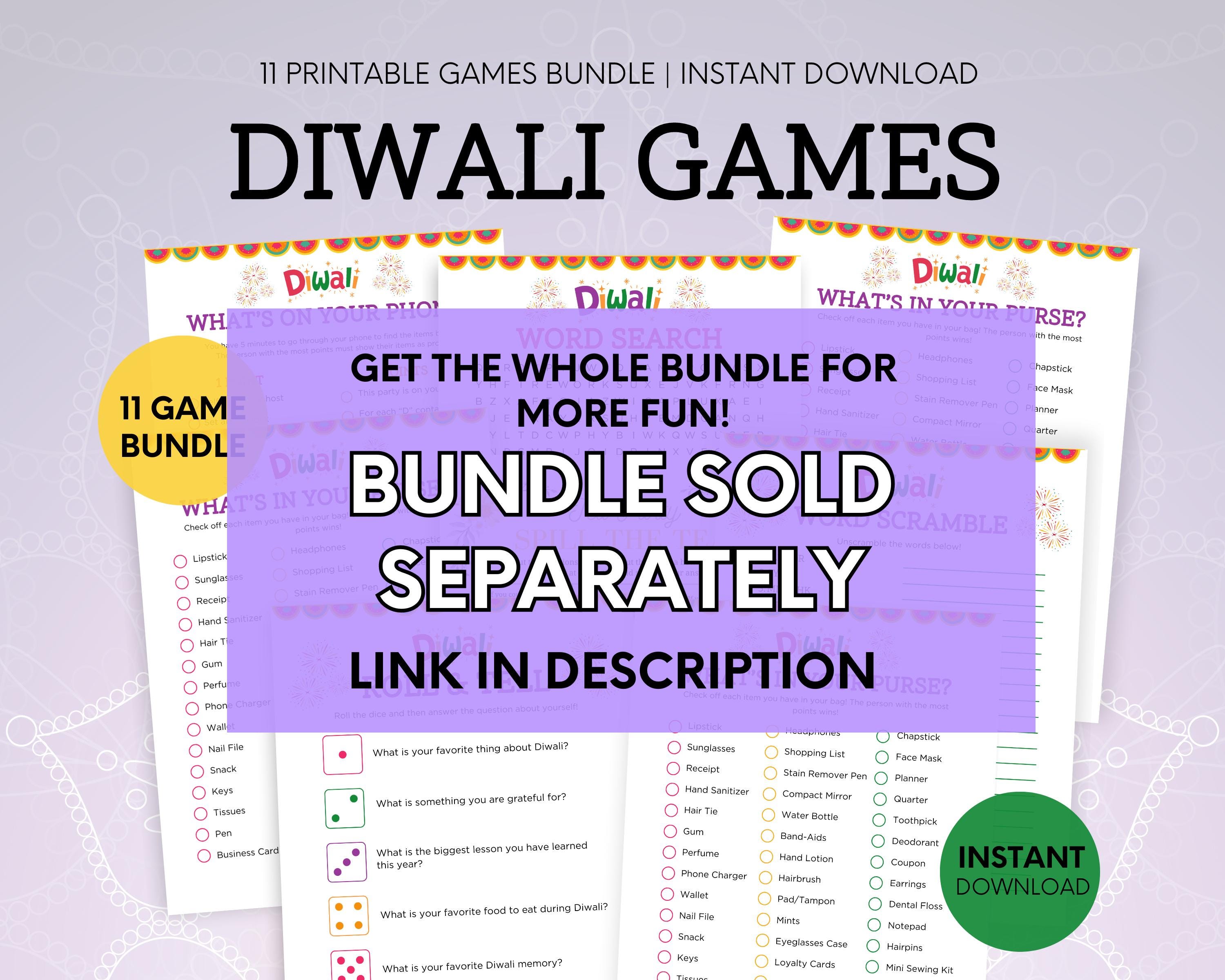Diwali Word Search, Diwali Game Printable, Diwali Party Game, Diwali ...