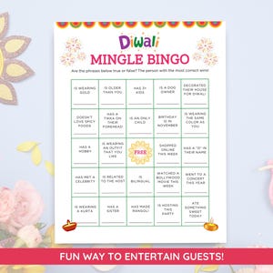 Diwali Party Game, Diwali Icebreaker Game, Diwali Game Printable ...