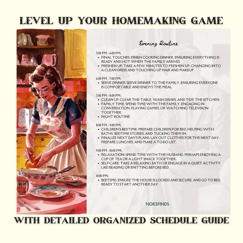The 1950s Housewife Guide: A Guide to Homemaking, Self-care, and ...