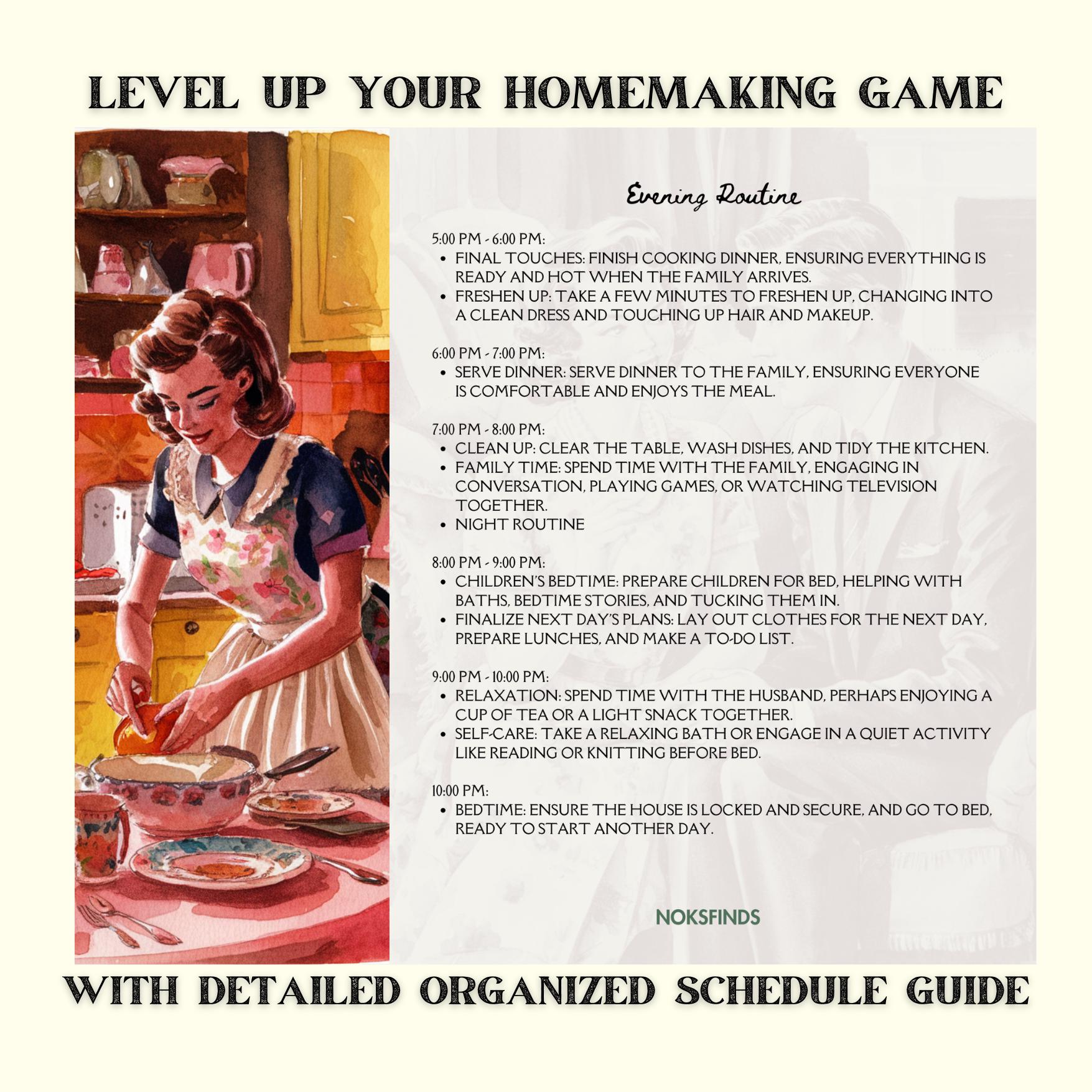 The 1950s Housewife Guide: A Guide to Homemaking, Self-care, and ...