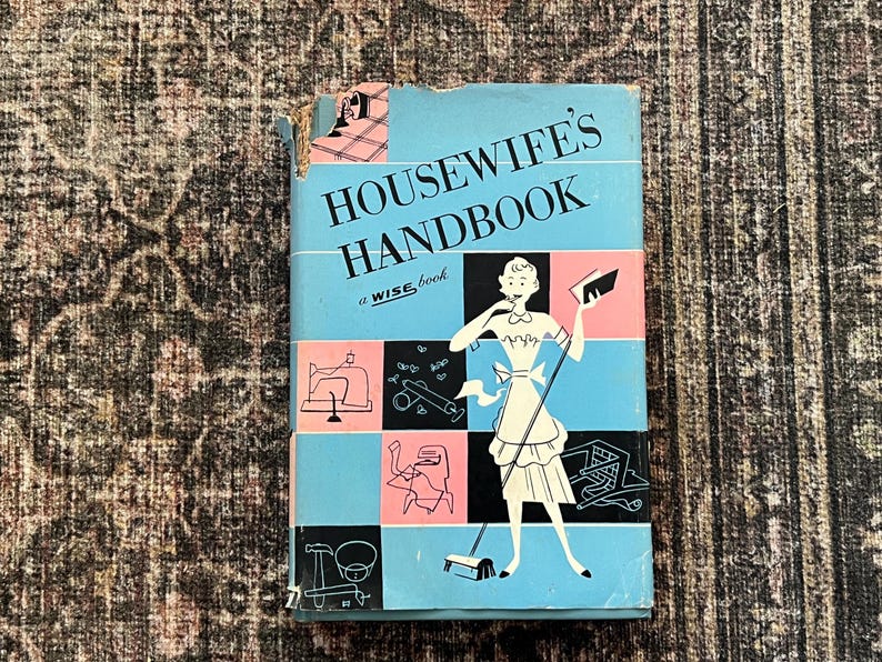 Vintage 1953 Housewife's Handbook | Mid-century Domestic Guide | Wise ...