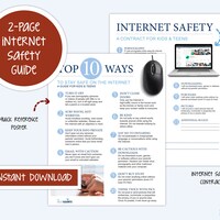 Cybersecurity Worksheets for Kids Printable PDF – Online Safety ...