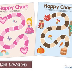 Reward Chart, Toddler Reward Chart, Happy Chart, Printable Reward Chart ...